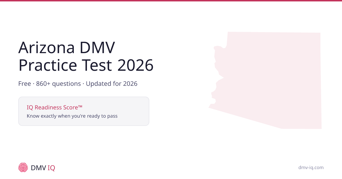 Examen de Práctica CDL de Arizona 2026 - Gratis | DMV IQ