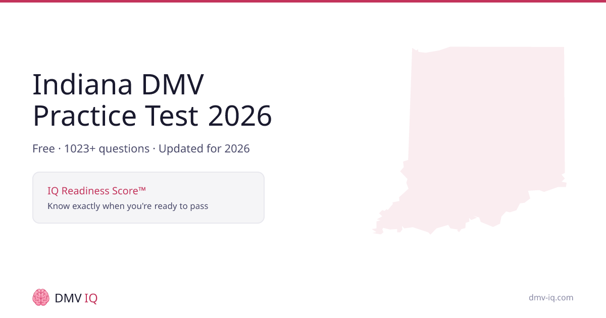 Indiana Motorcycle Permit Test 2026 - Free Practice | DMV IQ