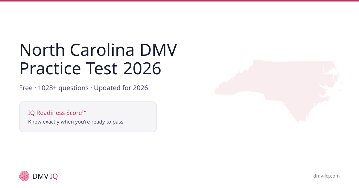 North Carolina Motorcycle Permit Test 2026 - Free Practice | DMV IQ
